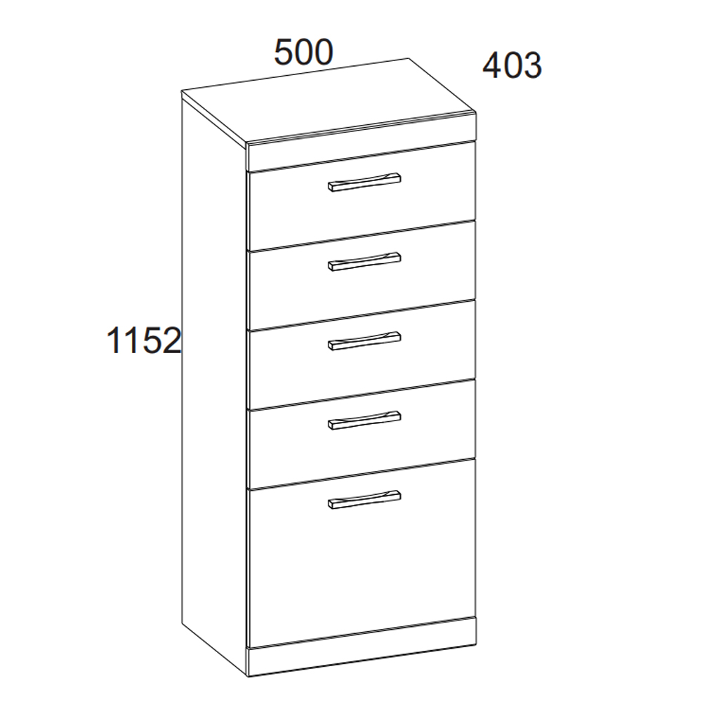 Комод OSKAR 5S/50 ANREX купить со скидкой 15 % в интернет магазине с доставкой в Москва и ...